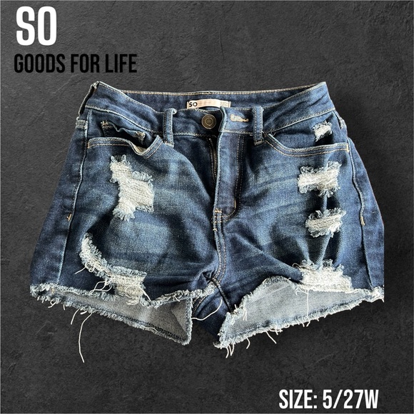 SO | Shorts | So Goods For Life Shorts High Rise Jean Shorts | Poshmark